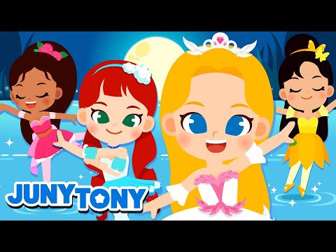 Princesas Bailarinas | Dançarinas de Ballet | Música Infantil | JunyTony em Português