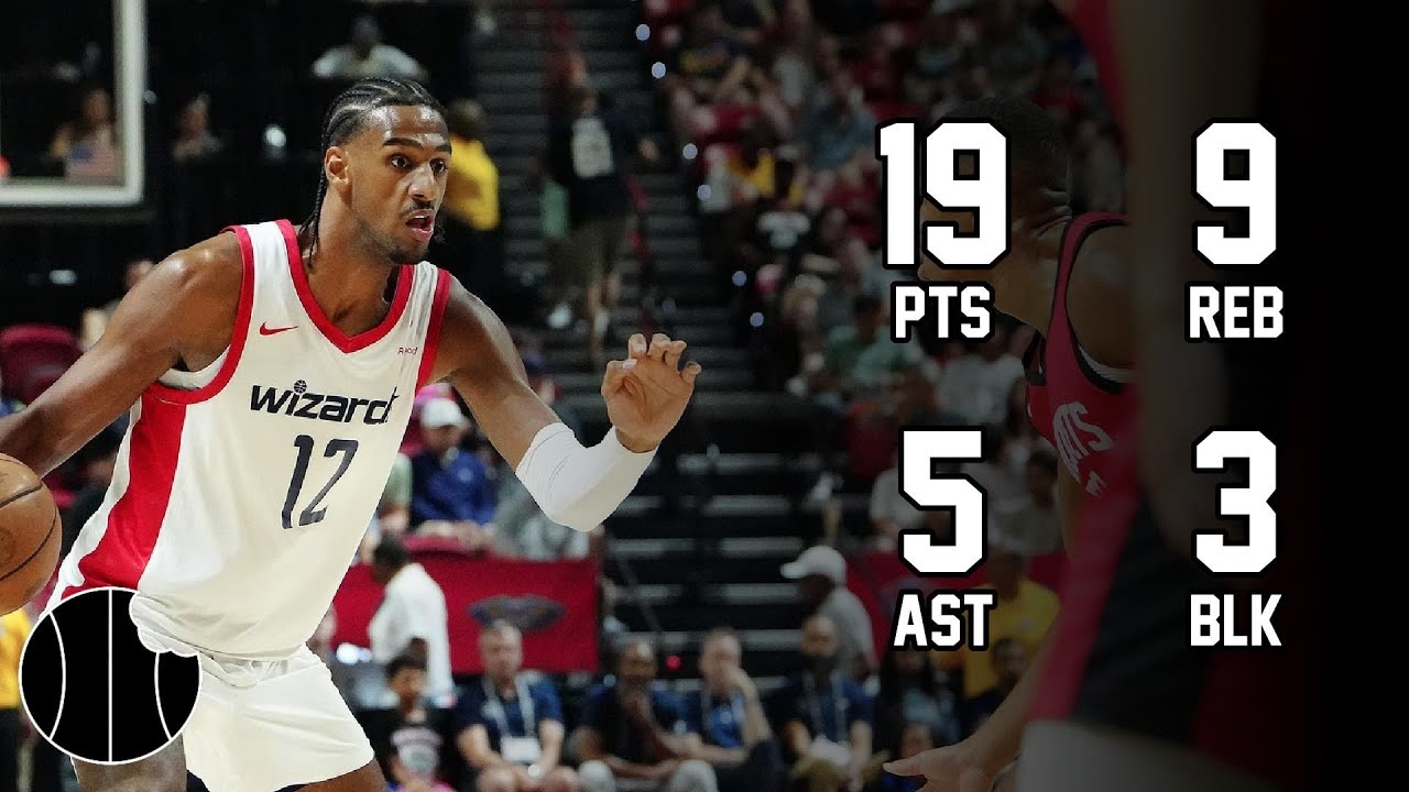 Alexandre Sarr Highlights | Wizards vs. Hornets | 19th Dec 2024 - YouTube