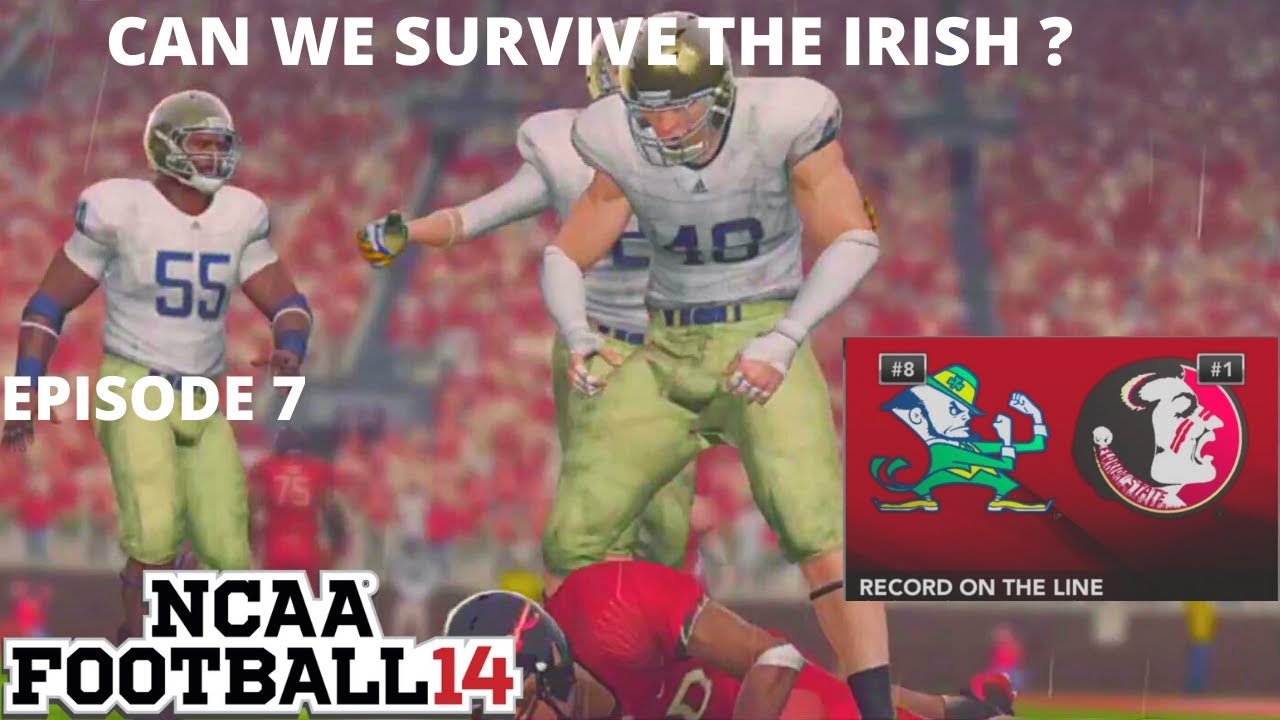 THE FIGHTING IRISH CAME TO PLAY | NCAA 14 FLORIDA STATE DYNASTY EPISODE ...