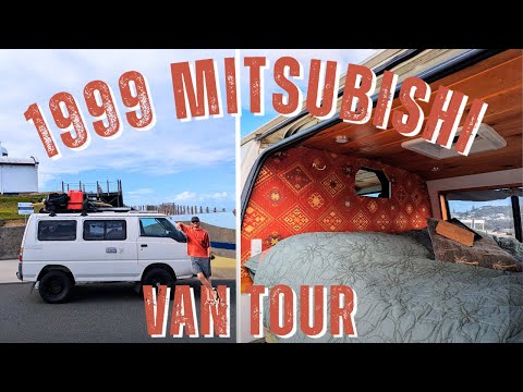 VAN TOUR: Our 1999 Mitsubishi Express 4x4 Camper Build (Budget Van Life Setup)