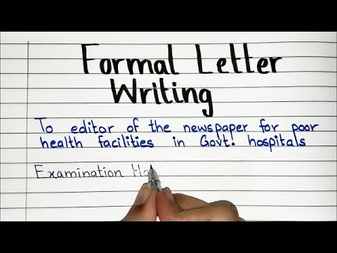 Letter writing format | Easy, Simple and quick formal letter writing ...