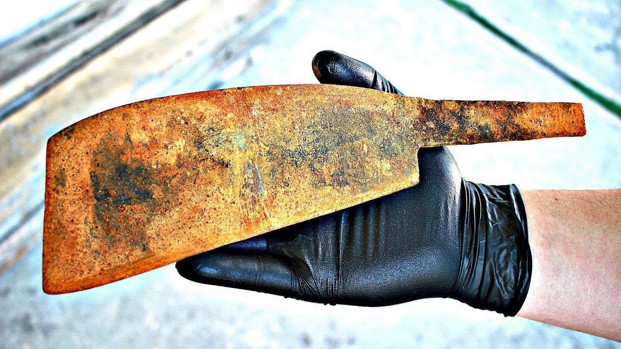 Old Rusty Cleaver Restoration - YouTube