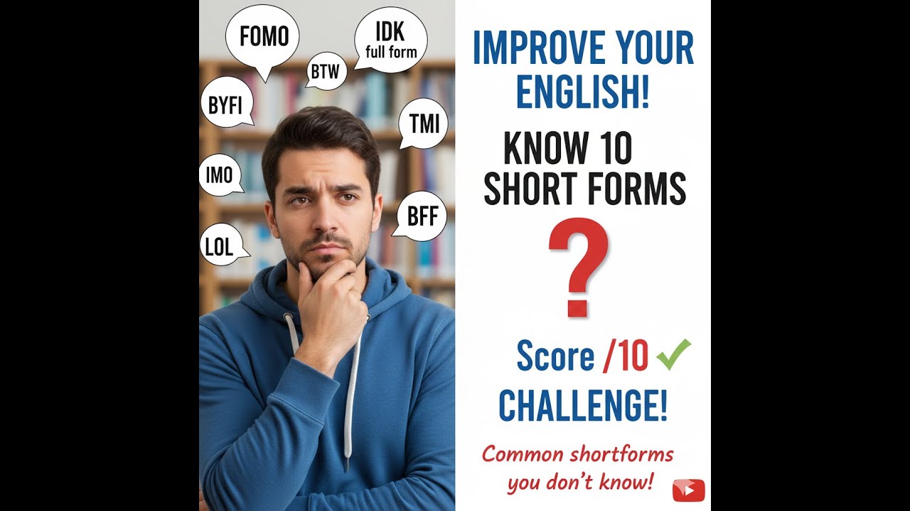 🤯 Can You Guess 10 VIRAL Internet Short Forms in 5 Seconds?! (99% FAIL ...