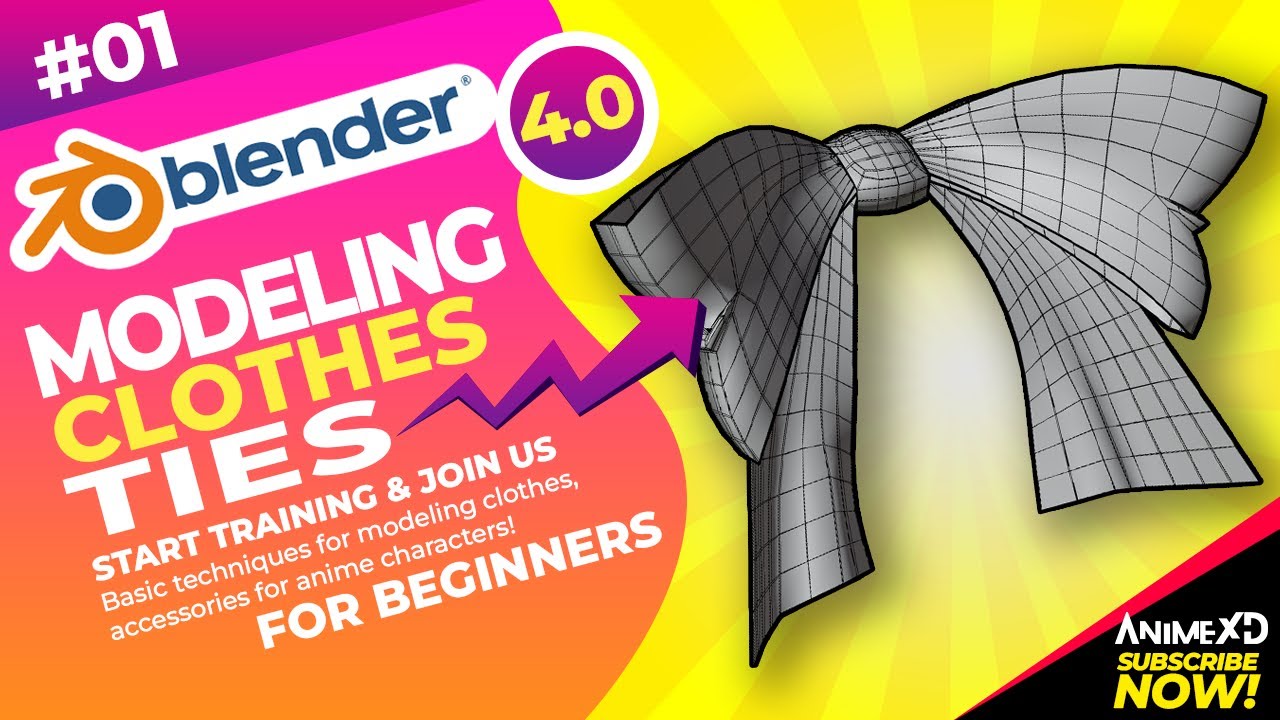 Modeling Clothes in Blender 4. 0 - Ties Beginners - YouTube