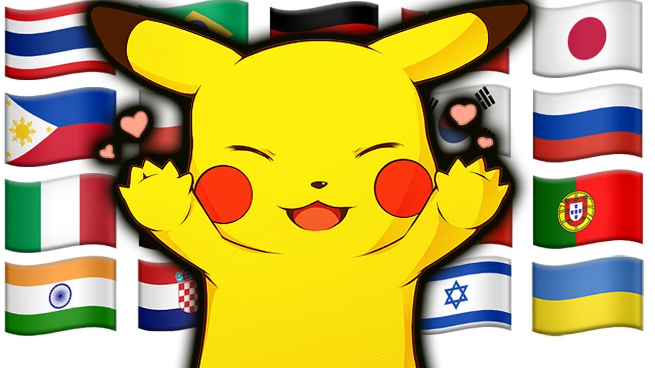 Pokemon in different languages meme - YouTube