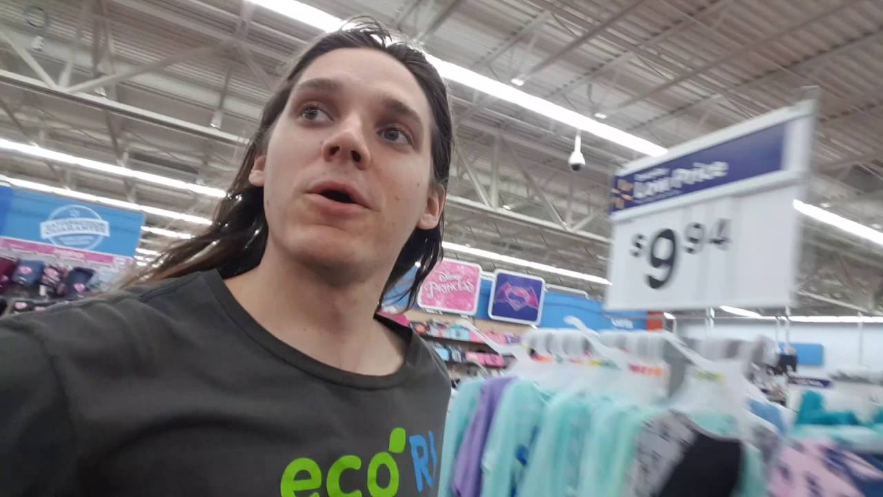 Barefoot running in walmart on a friday night - YouTube