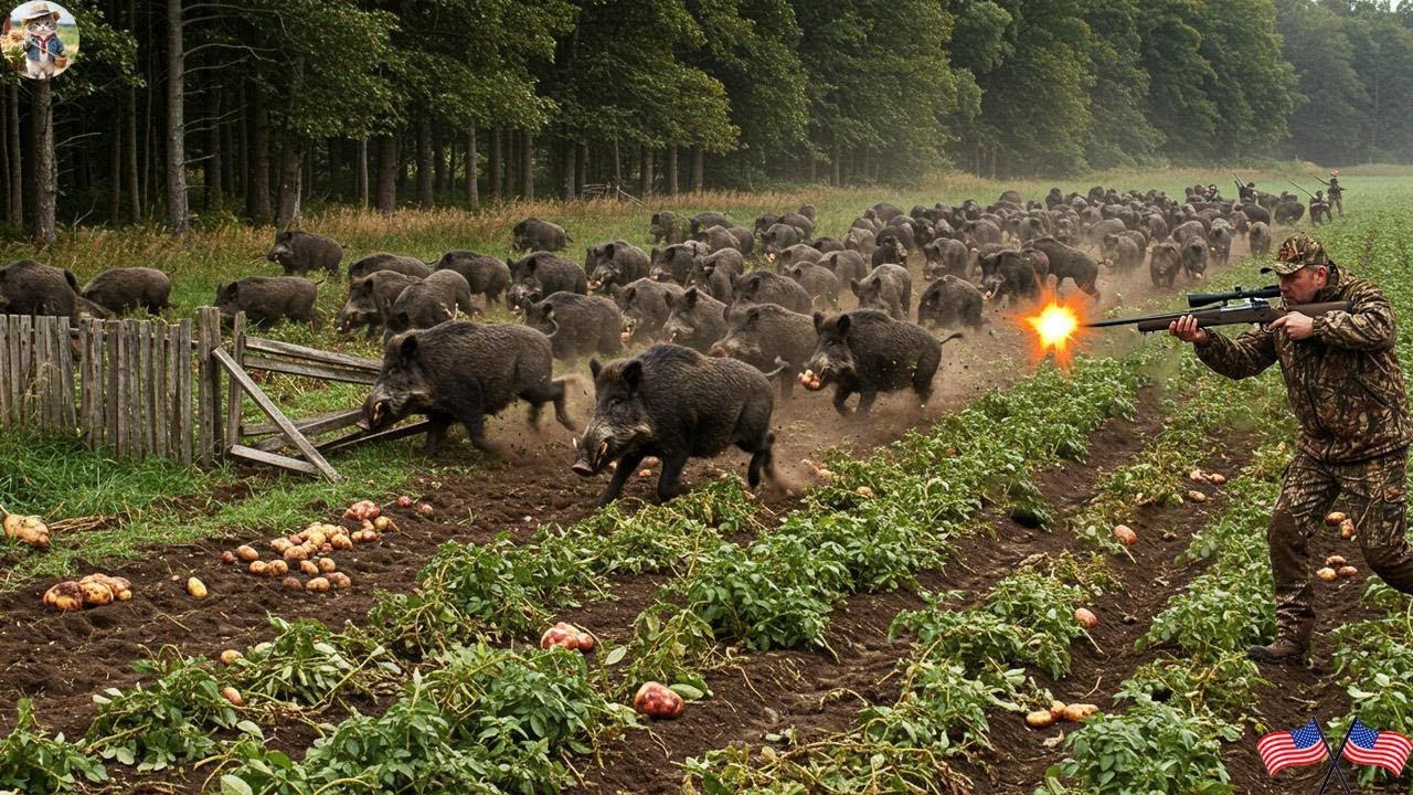 Hateful Wild Boars - They Destroy The Farm On Harvest Day - Crazy ...