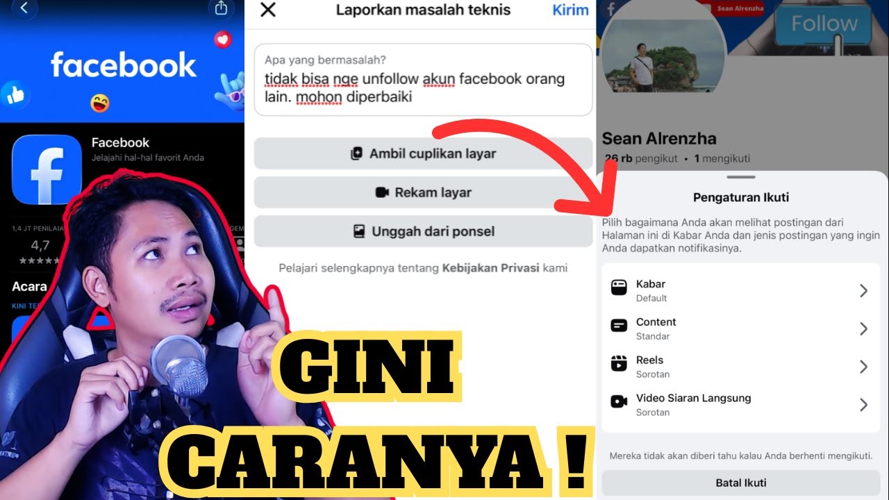 Cara Atasi Akun Facebook Yang Tidak Bisa Di Unfollow ! - YouTube