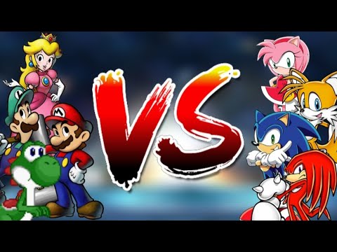 MUGEN Battle: Mario, Luigi, Yoshi and Princess Peach VS Sonic, Tails ...