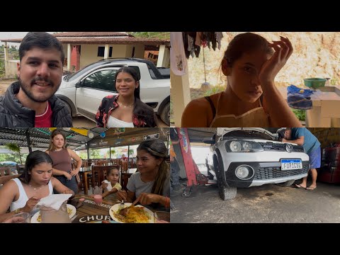 PATRICIA CHOROU DE MEDO 😱 + FOMOS NA CIDADE FAZER A MANUTENÇÃO DA SAVEIRO !!! 