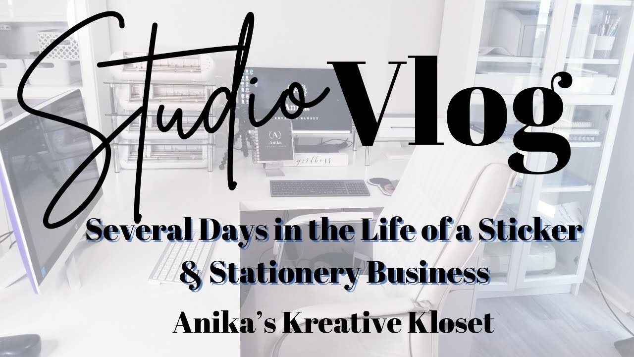 Studio Vlog:Several Days in the Life of a Sticker & Stationery Business ...