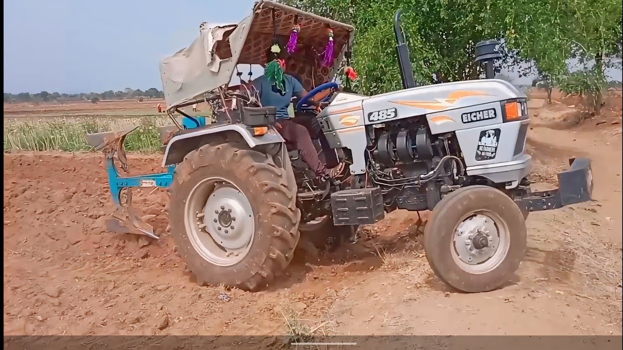 Eicher tractor plough 2mb video // eicher tractor video #viral # ...
