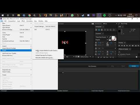 Como renderizar no After Effects 2014 | 2019 | - YouTube
