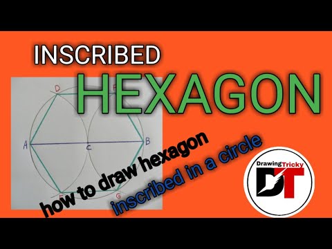 How to make hexagon inscribed in a circle,🤔🤔 - YouTube