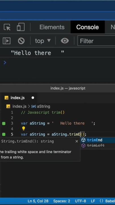 Javascript Trim Start End And Replace All Shorts Webdev Css3 Htmltutorial Js Javascript
