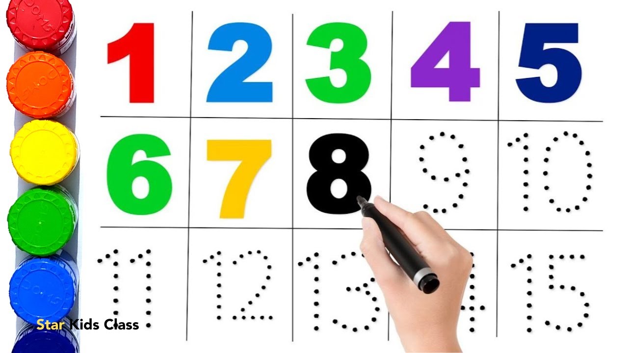 Learn to count, One two three, 123 Numbers, 123, 1 to 100 counting, abc ...