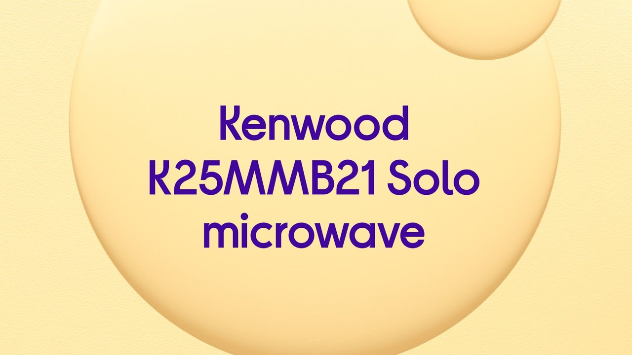 Kenwood K25MMB21 Solo Microwave - Black - Product Overview - YouTube