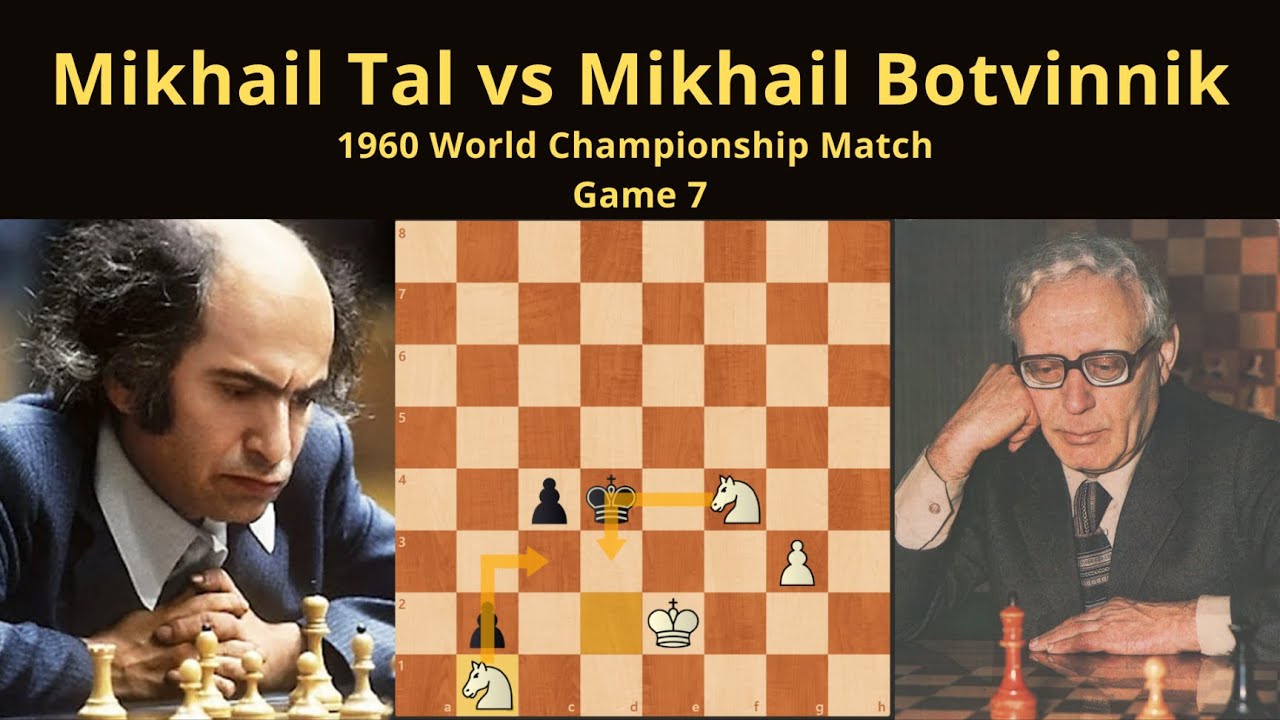 Mikhail Tal vs Mikhail Botvinnik | World Championship 1960, Game 7 ...