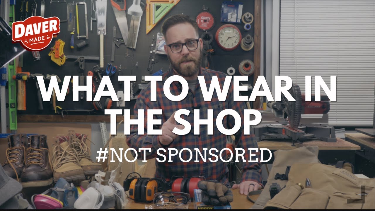 What I Wear in the Woodshop | Gift Ideas for Woodworkers - YouTube