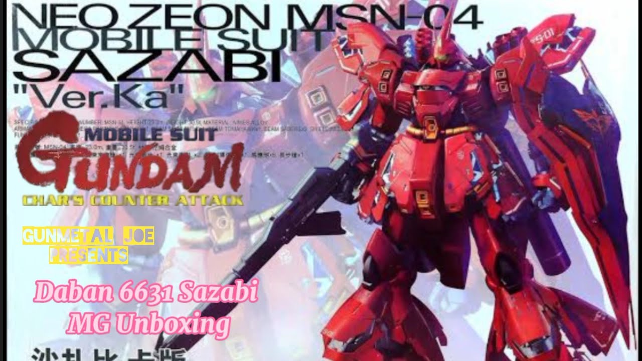 DABAN 6631 SAZABI MG UNBOXING VIDEO - YouTube