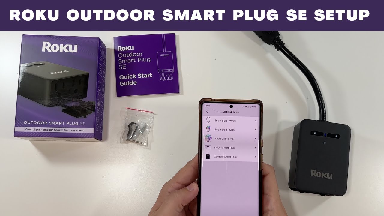 Roku Outdoor Smart Plug SE Setup - YouTube