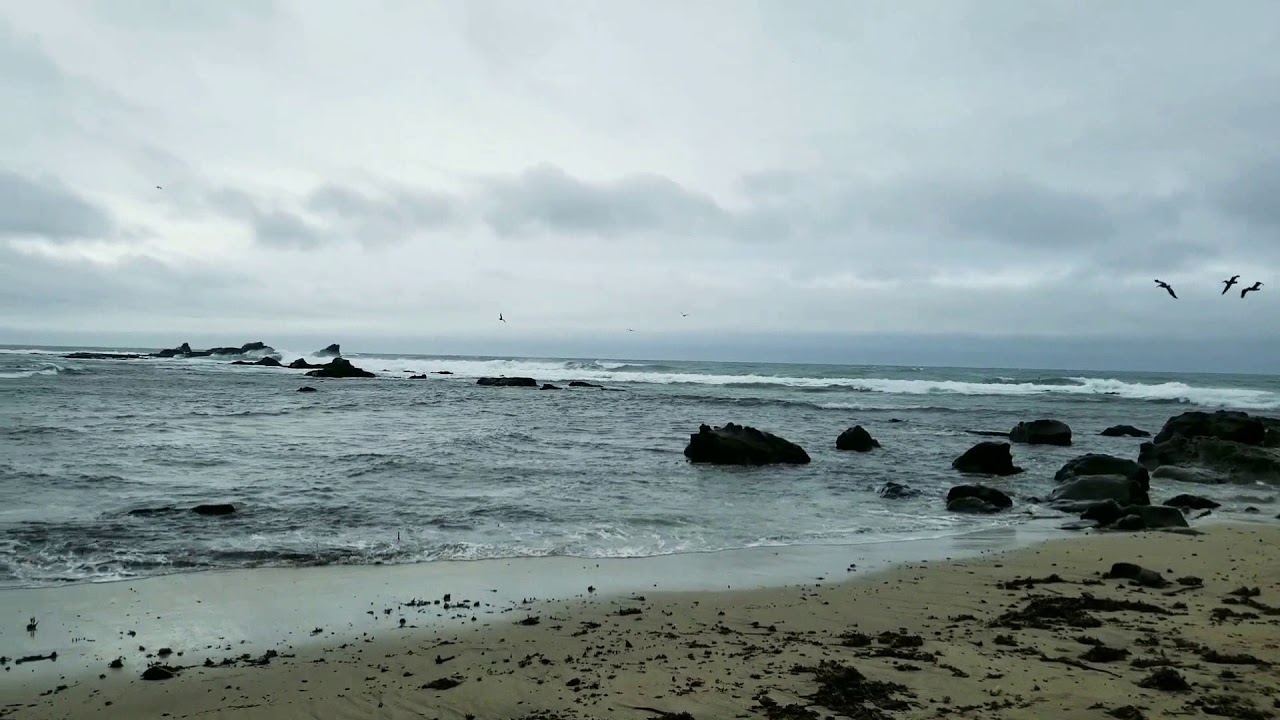 Maverick's Beach 12-16-18 days before Maverick's Surfing Contest - YouTube