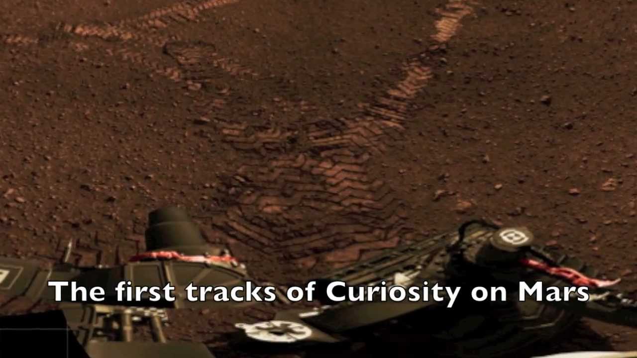 Curiosity's First Tracks on Mars, Spheroids and Pyramid Hill - YouTube
