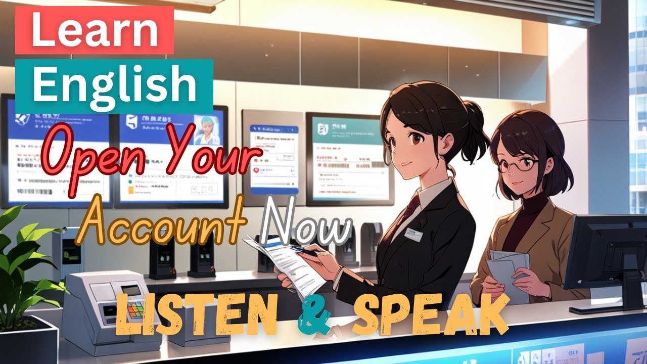How to Open a Bank Account | Learn English Through Stories | English ...
