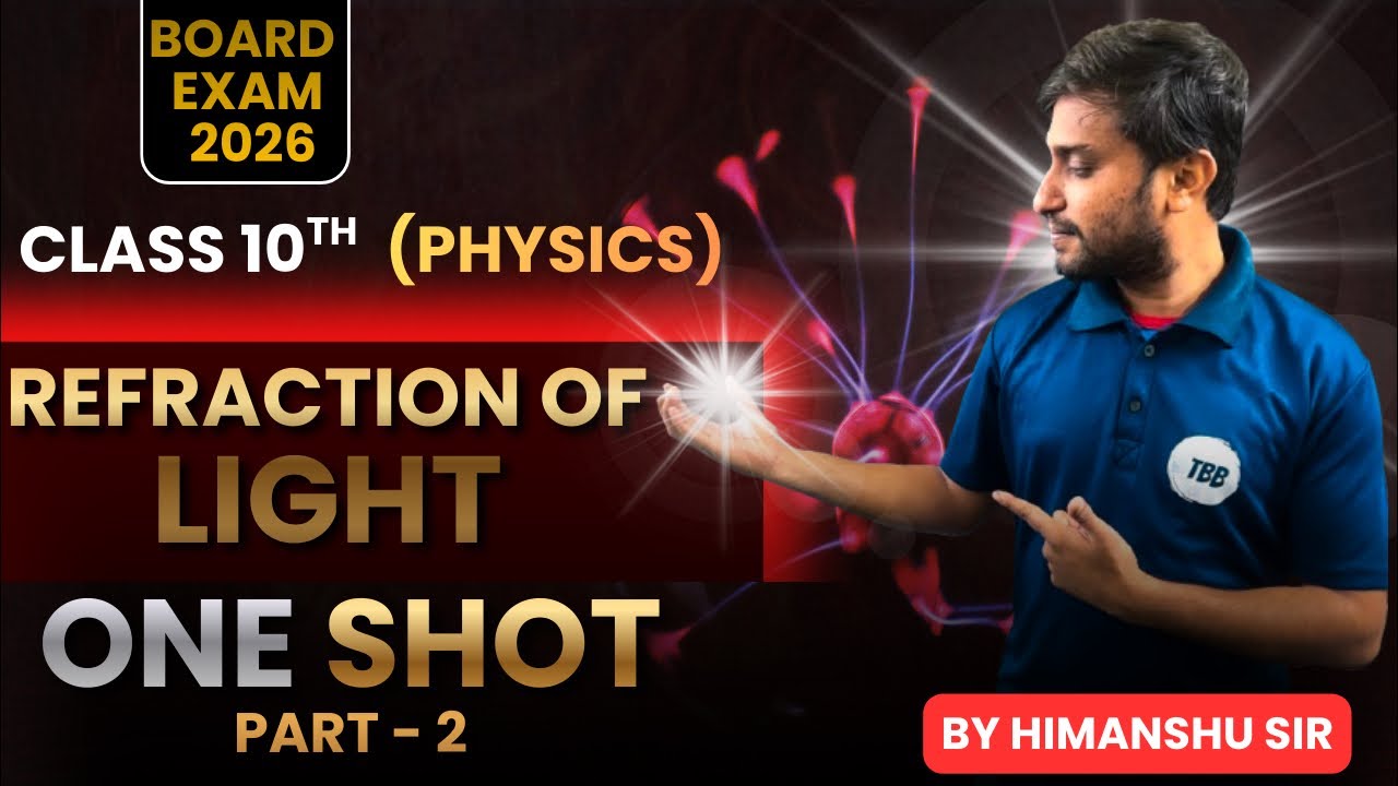 Refraction of light | Class 10th Science | All Important Topic | By ...