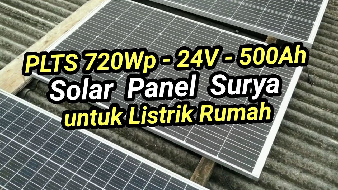Merakit PLTS Aki Mobil || solar panel surya - YouTube