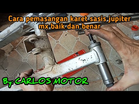 pemasangan karet sasis Jupiter mx baik dan benar, pemasangan rapi dan mulus.