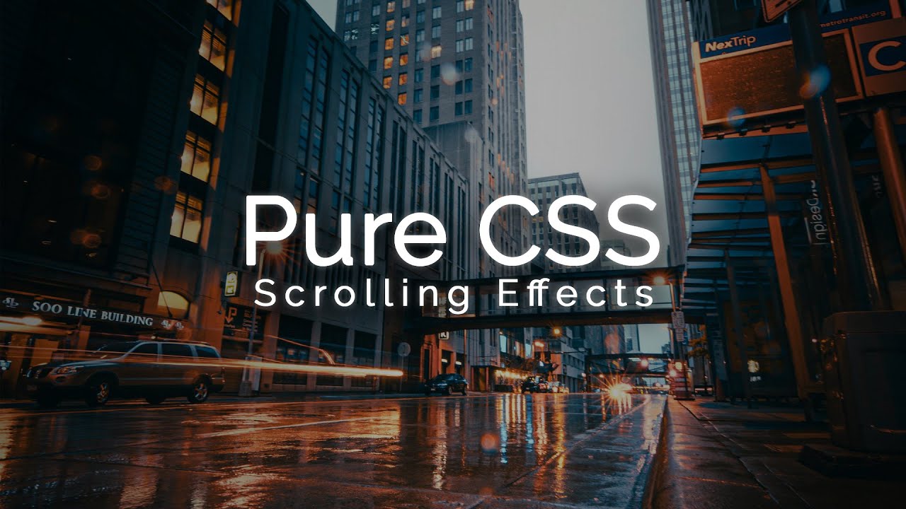 Pure CSS Scrolling Clean Code YouTube Pure CSS Scrolling Clean Code YouTube