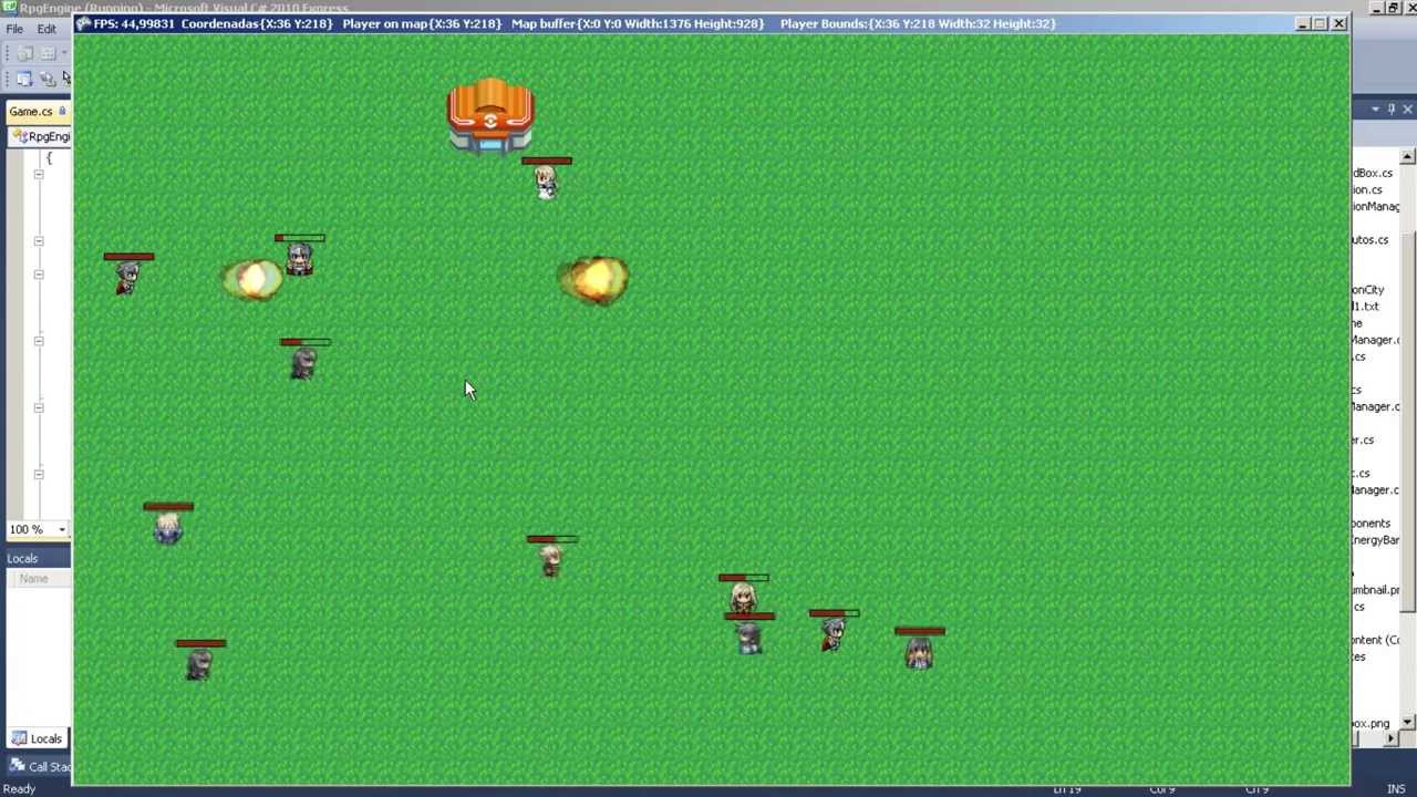 Rpg Engine XNA/Mono | update skill damage, new rectangle collision and ...
