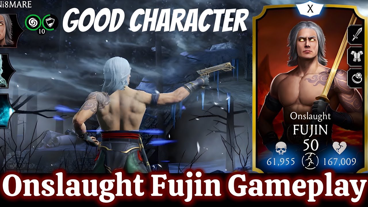 Fujin Onslaught Fusion X FW Gameplay Review MK Mobile | Tornado 🌪 ...