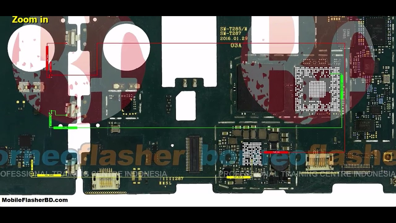 Samsung Tab A 7.0 SM-T285 PW on-of V+ V-Problem Repair Jumper Ways #gsm ...
