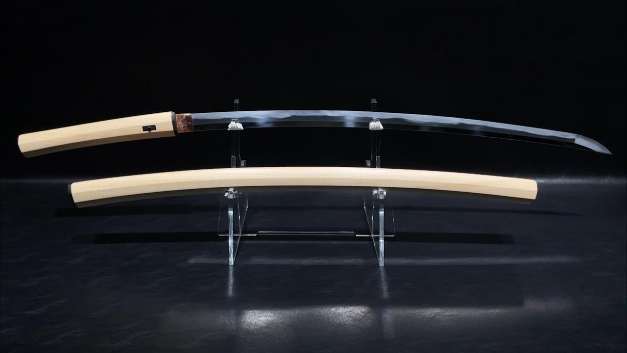O-kissaki handmade shirasaya katana| japanese swords katana Blade - YouTube