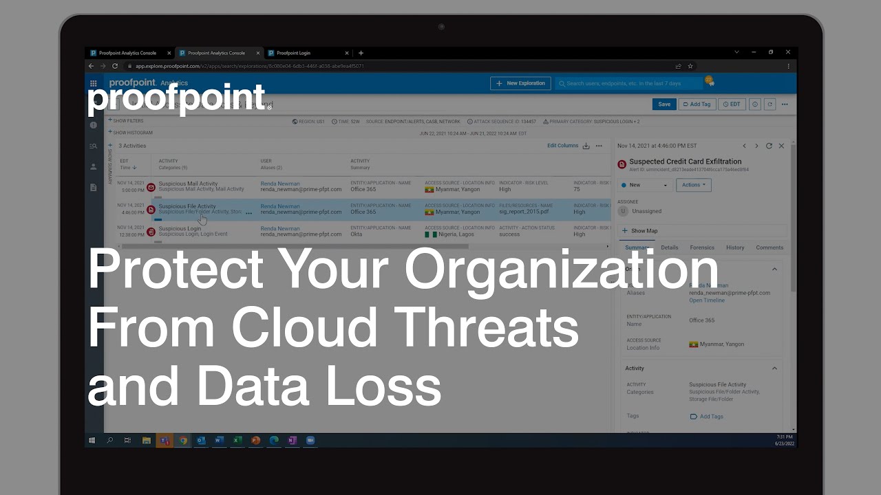 Proofpoint Information and Cloud Security Platform - Demo - YouTube