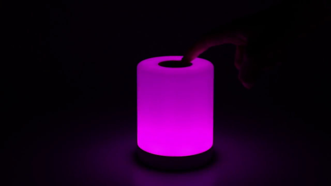 Smart Lumi LED Touch Control Night Light - YouTube