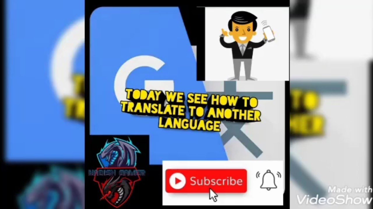 today we see how to translate to another language. - YouTube