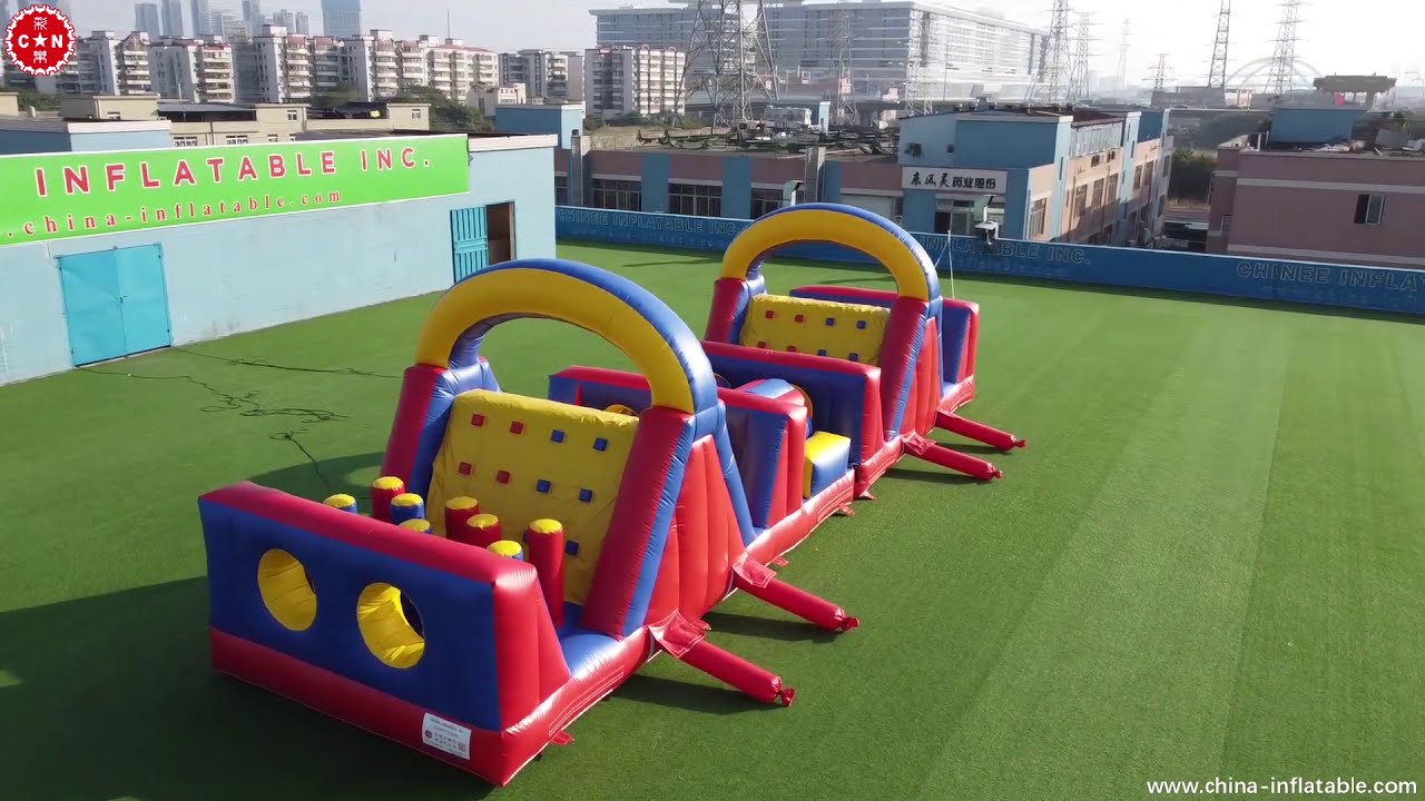 inflatable obstacle Course inflatable challenge run from Chinee ...