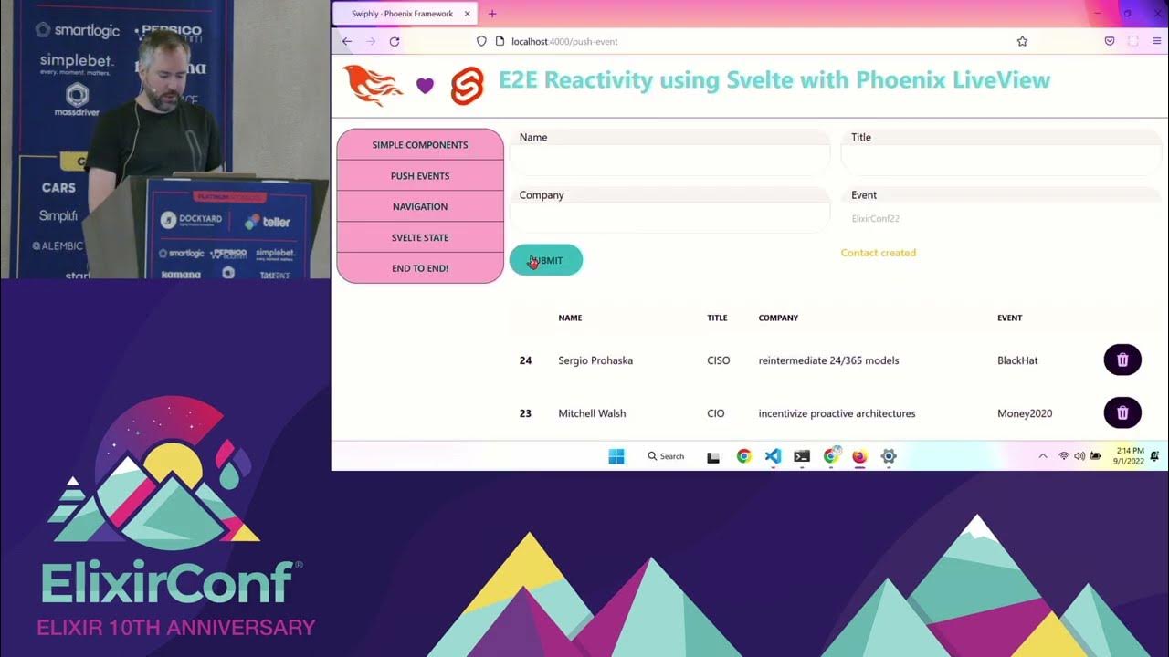 ElixirConf 2022 - Ryan Cooke - E2E Reactivity - using Svelte with Phoenix LiveView - YouTube