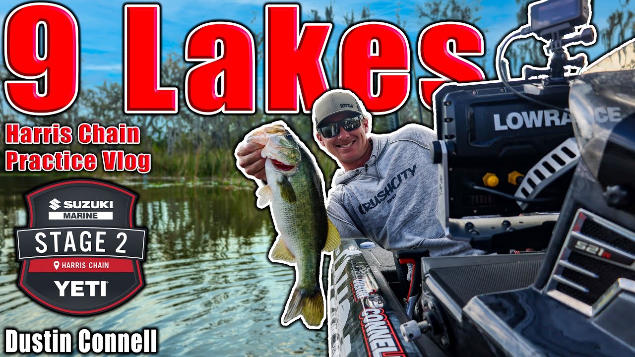 9 Lakes and 2 Days to Find Them - MLF Stage 2 Harris Chain - Practice ...