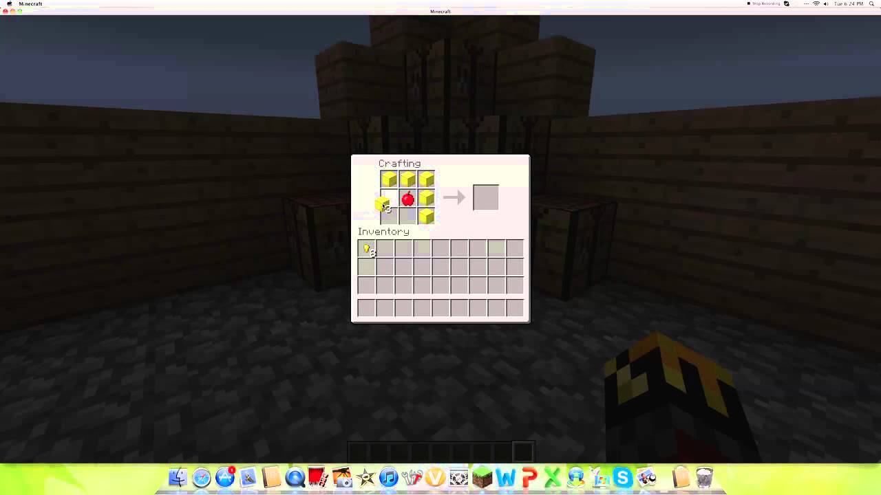 Minecraft tutorial:How to make golden+god apples! - YouTube