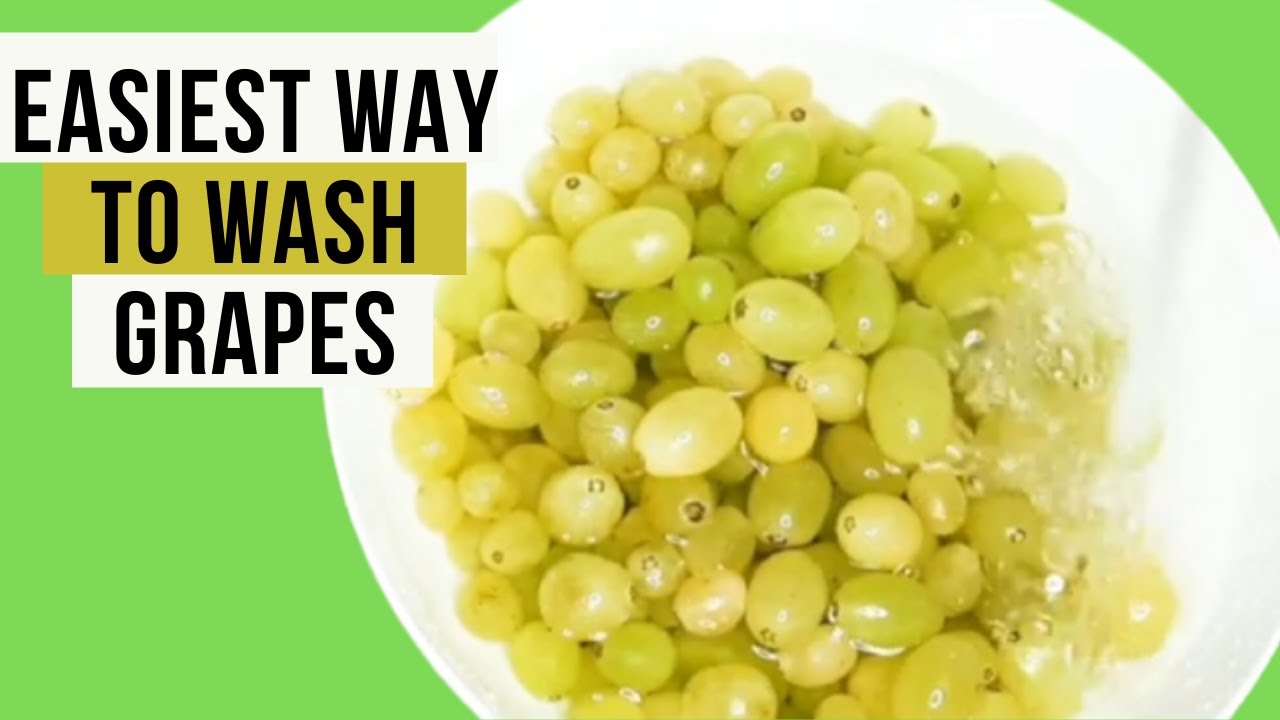 Easiest Way To Wash Grapes (Uva) How To Wash Grapes With Salt&Vinegar ...