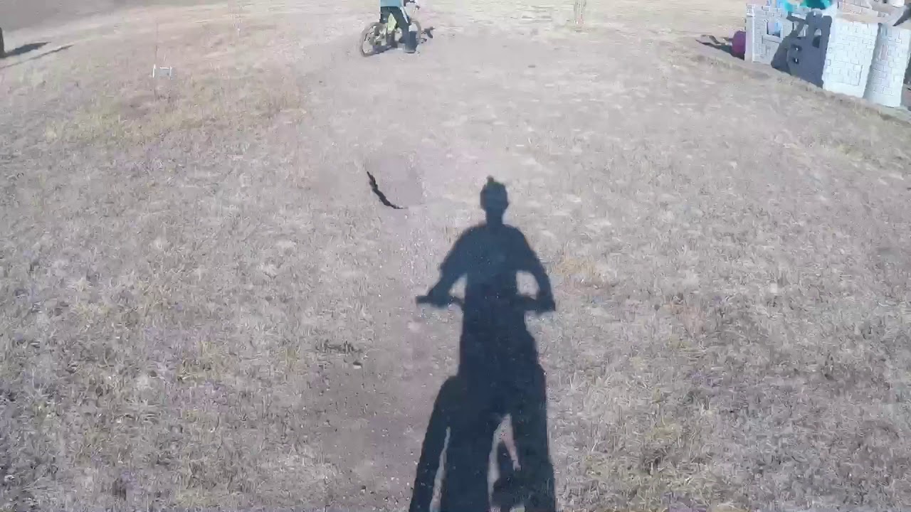 Riding the backyard BMX track/ME/JAXSON - YouTube