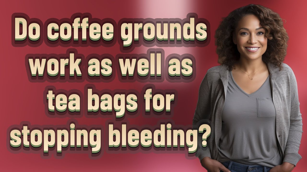 Do coffee grounds work as well as tea bags for stopping bleeding? - YouTube
