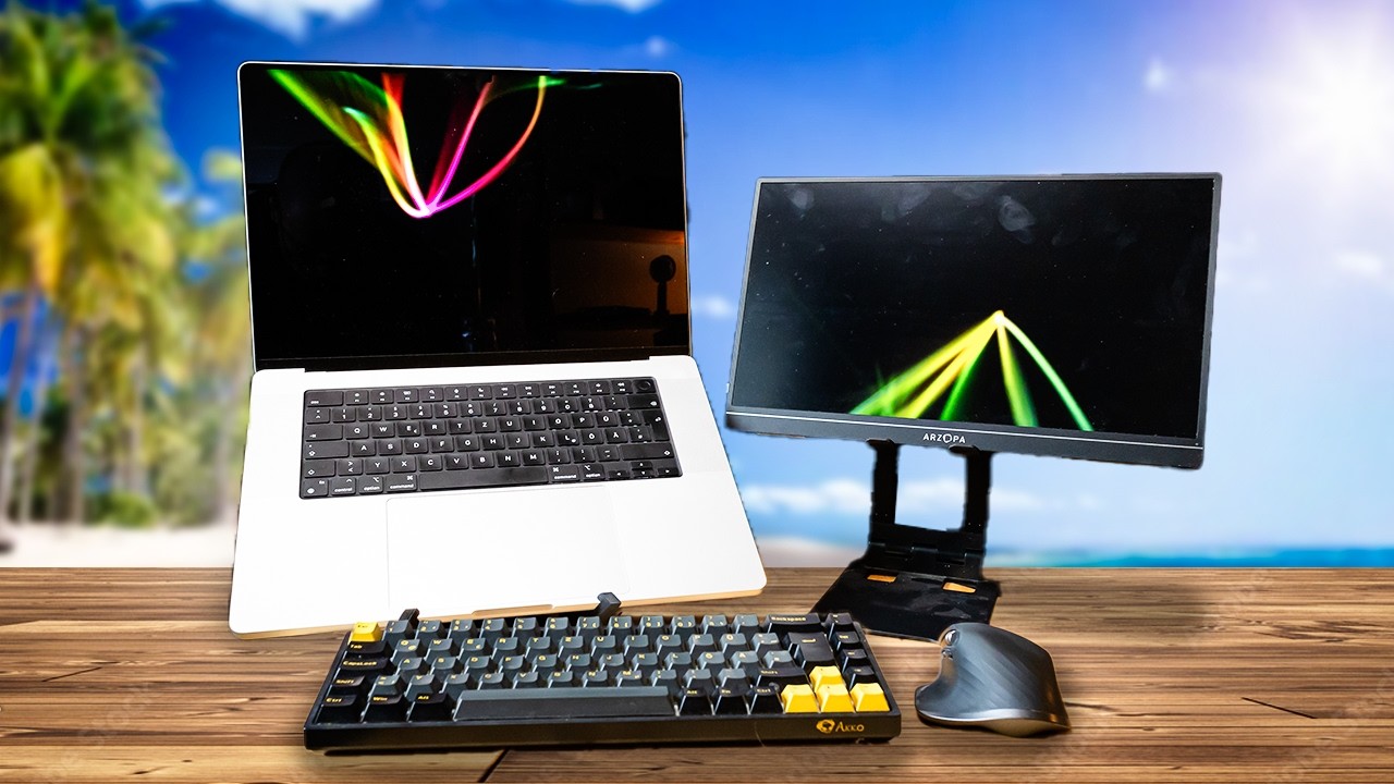 100% productive on the go: My portable Desk Setup! - YouTube