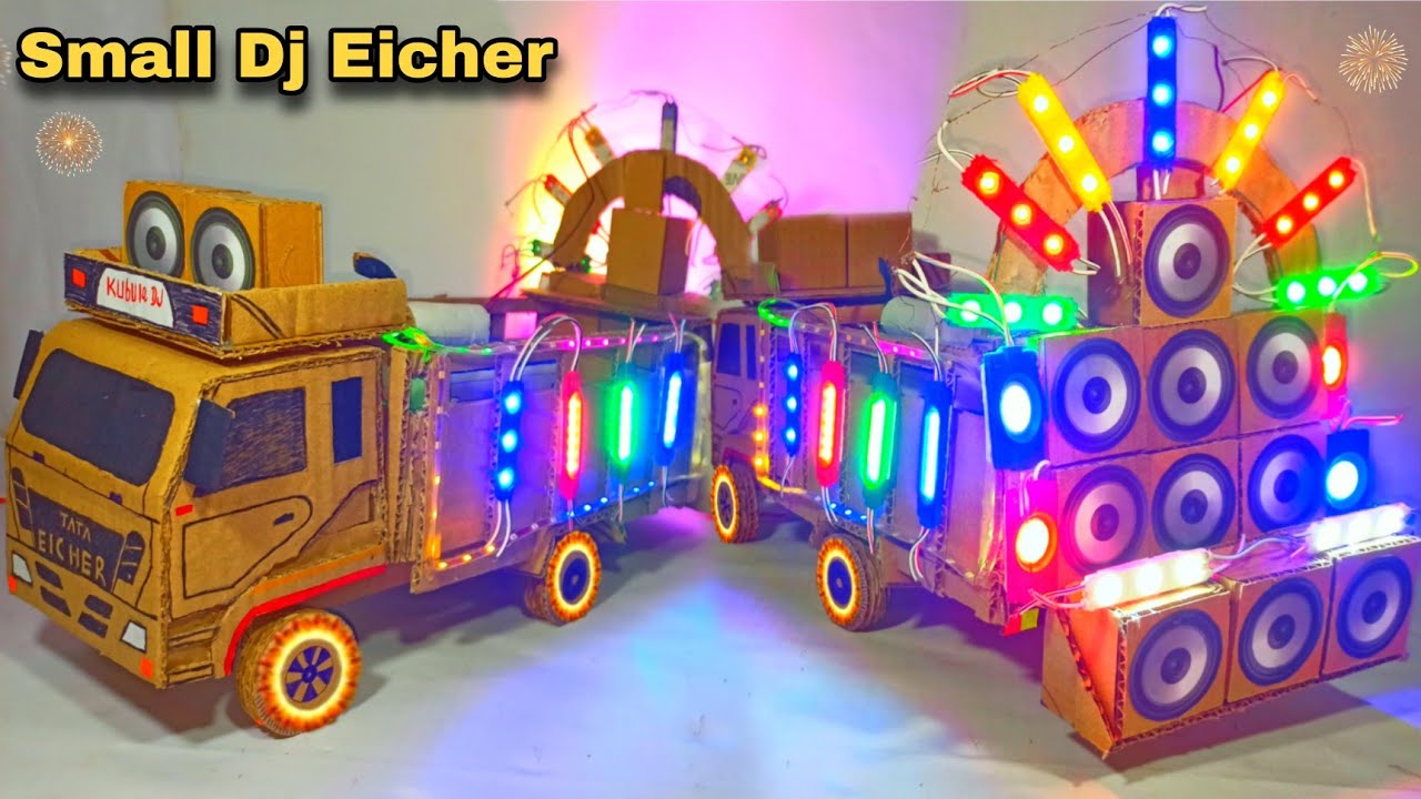 Small Dj Truck New Set-up | How To Make Mini Dj Eicher Truck Dj Light ...
