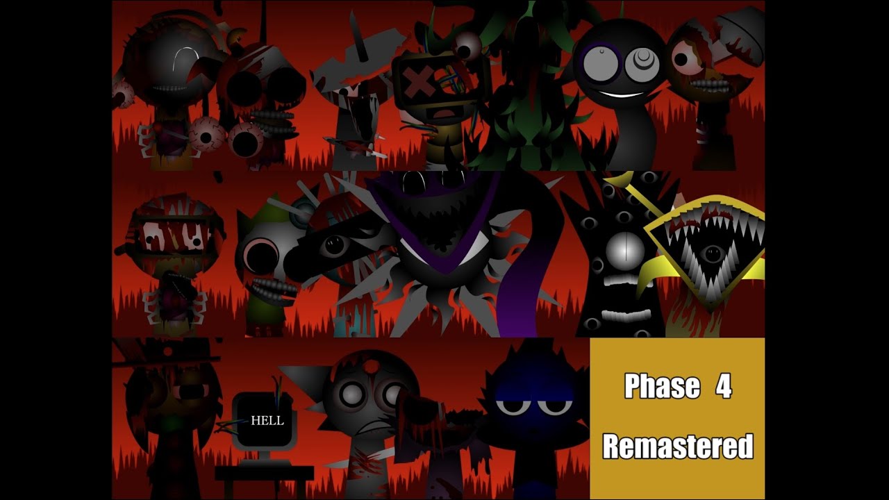 Sprunki phase 4 remastered - with All Characters - YouTube