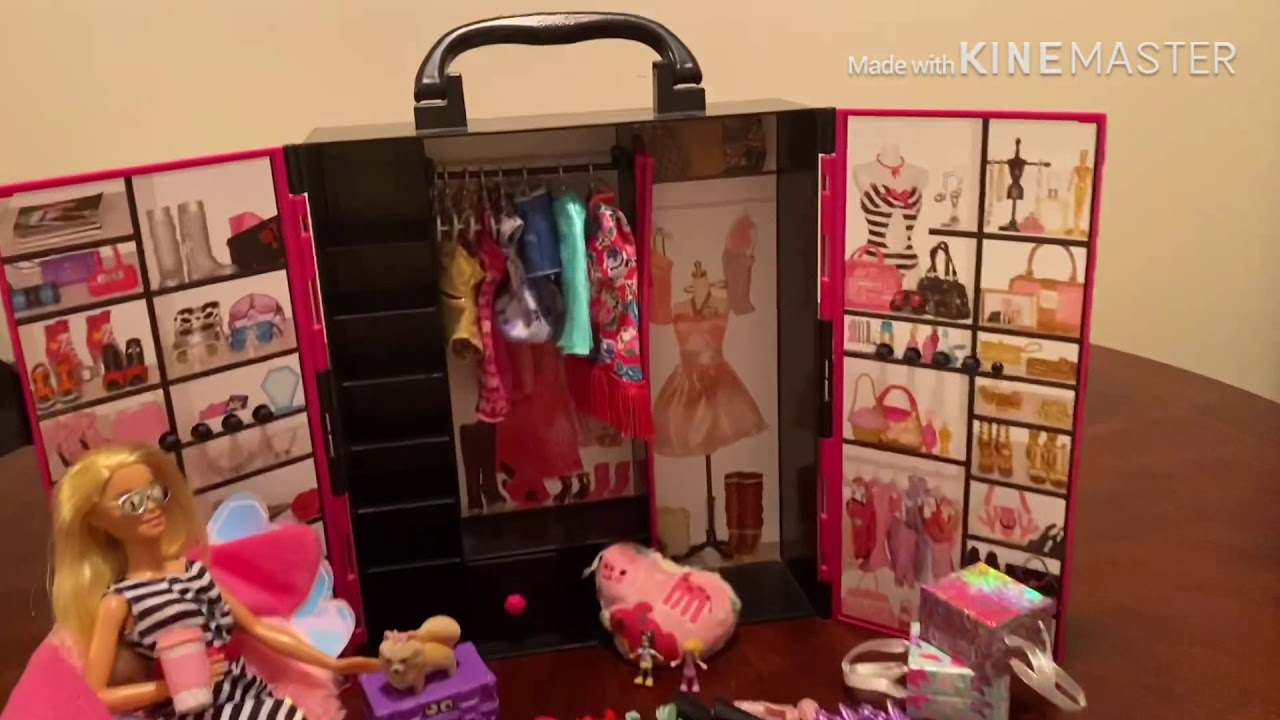 Barbie fashion wardrobe - YouTube